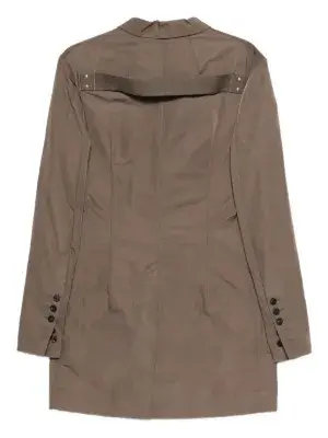 Rick Owens Paneled Button Detail Coat