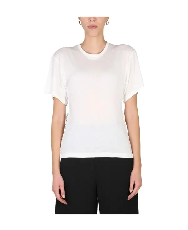 Stella McCartney Chain-detailed Crewneck T-shirt - White
