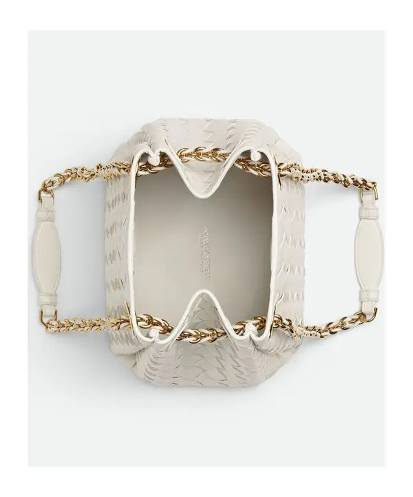 Bottega Veneta Woven Handbag With Double Chain Straps