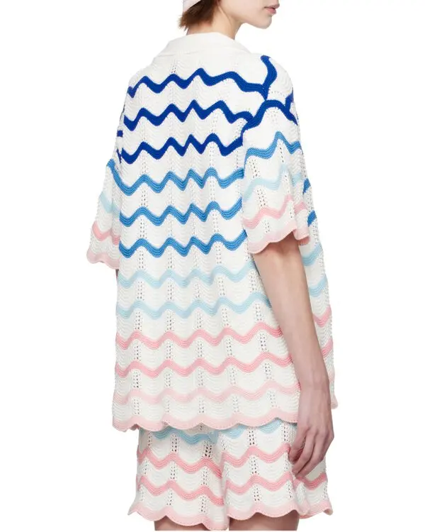 Casablanca Wave Knitted Shirt