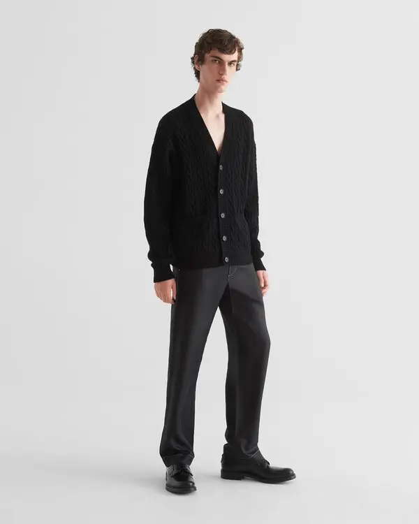 Prada Cable Knit Cardigan