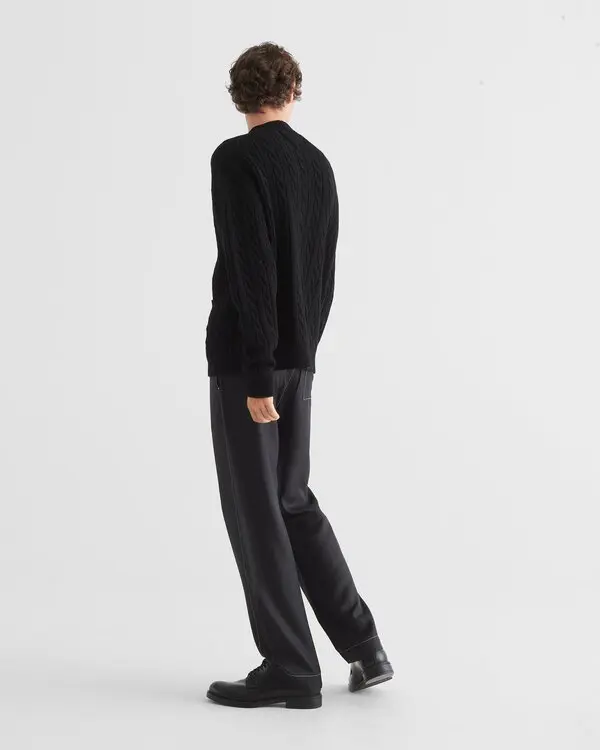 Prada Cable Knit Cardigan