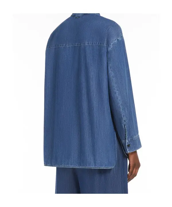 Max Mara Unito Long-sleeved Denim Shirt