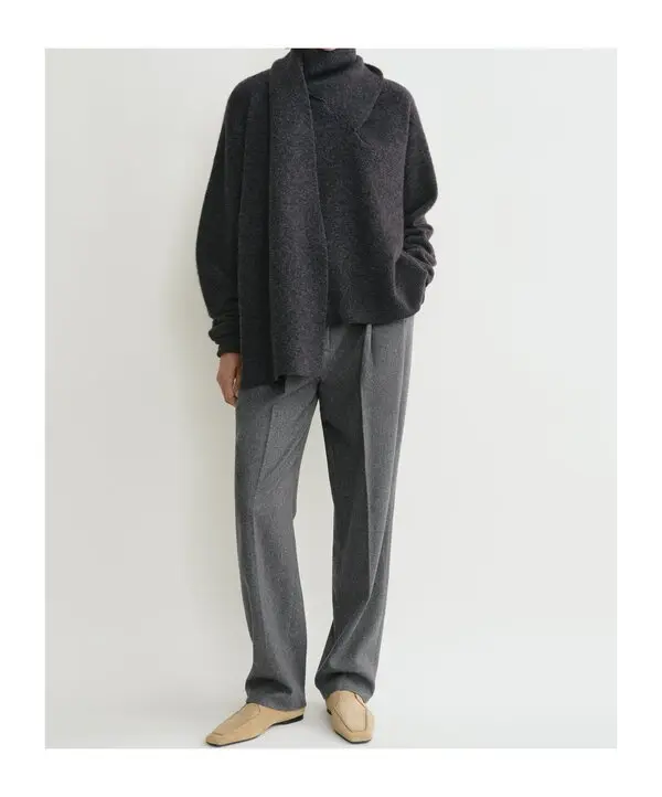 TOTEME Draped Scarf Knitted Jumper