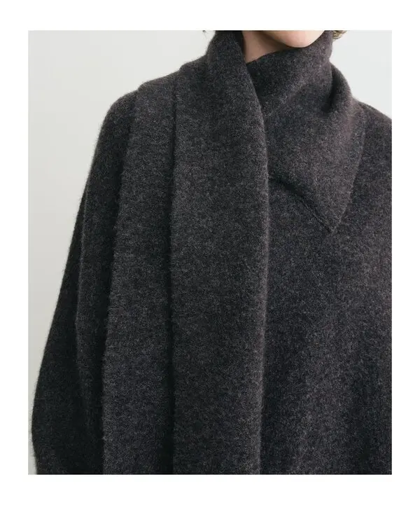 TOTEME Draped Scarf Knitted Jumper