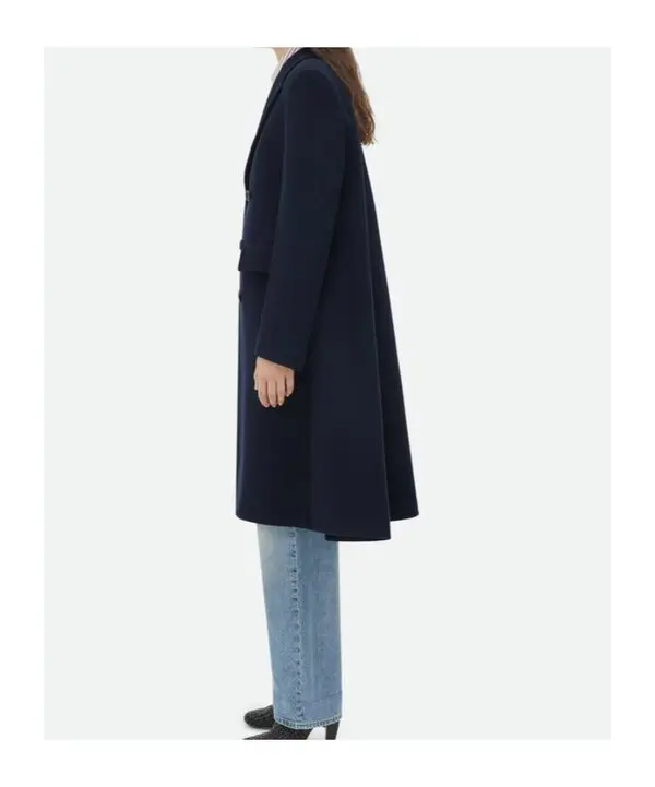 Bottega Veneta Double Breasted Cape Coat