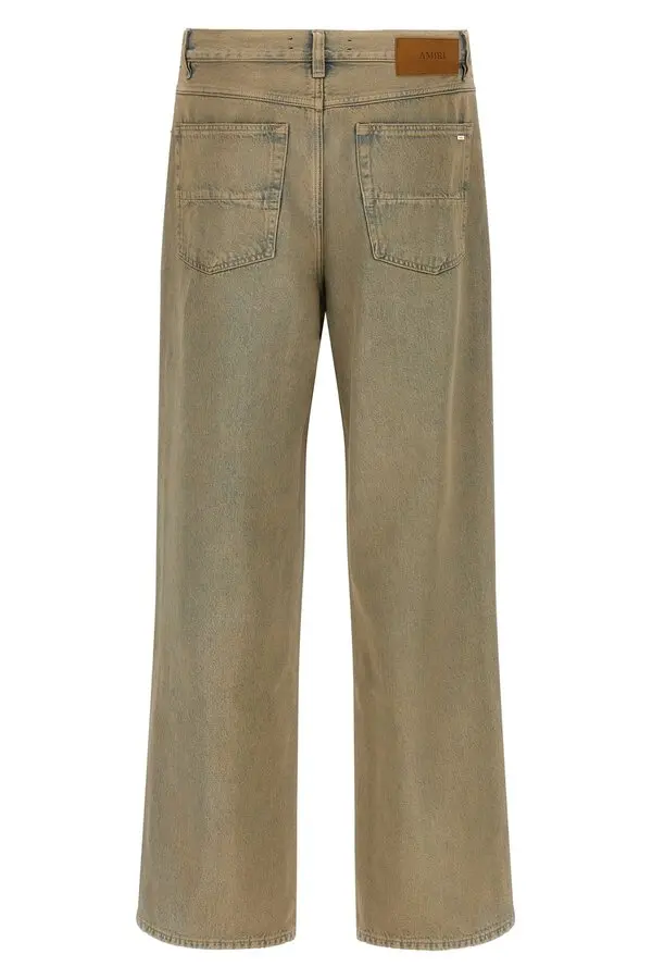 Amiri Belt Loop Denim Trousers - Gray