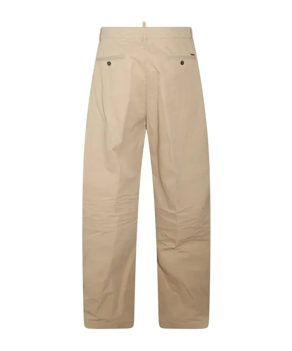 Dsquared2 Distressed Straight-leg Pants - Beige