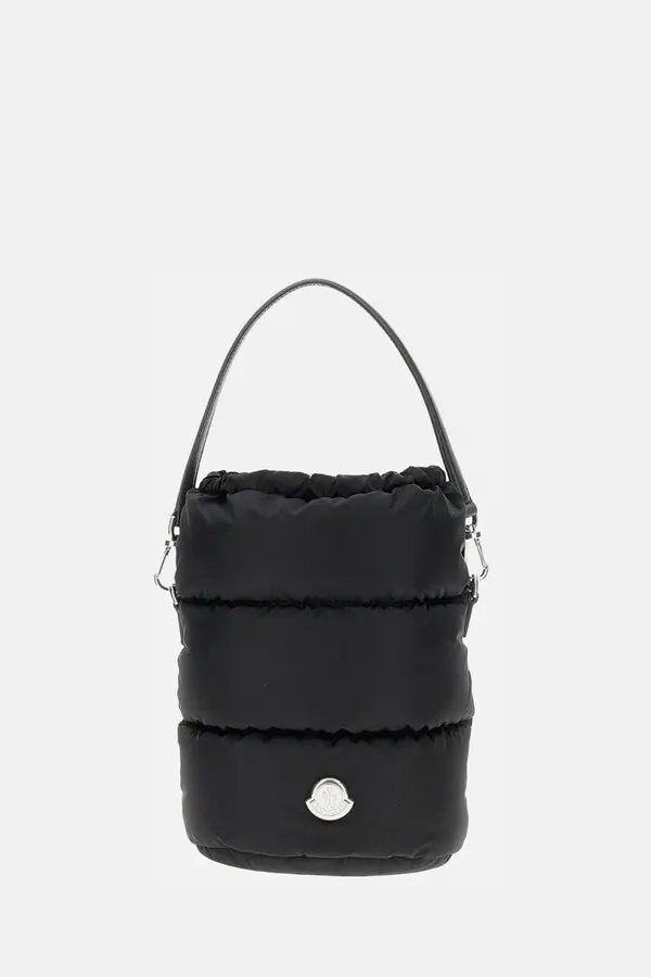 Moncler Padded Drawstring Bucket Bag - Black