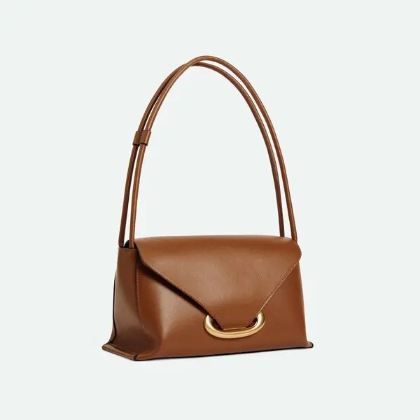 WANDLER Gold-tone Hardware Shoulder Bag - Saddle