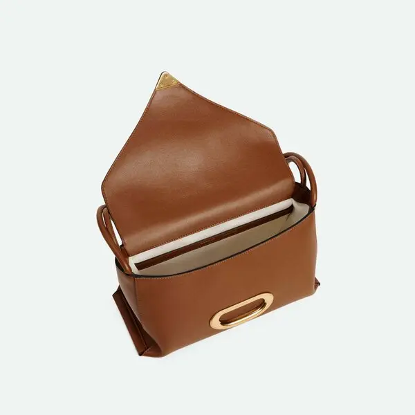 WANDLER Gold-tone Hardware Shoulder Bag - Saddle