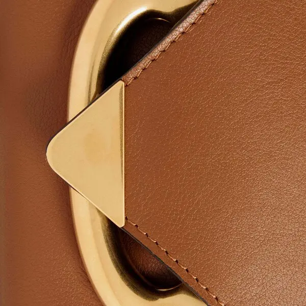 WANDLER Gold-tone Hardware Shoulder Bag - Saddle