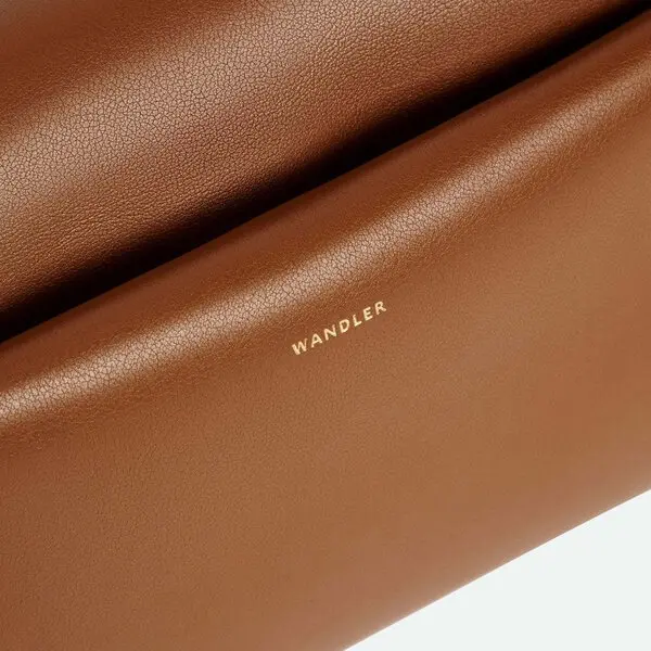 WANDLER Gold-tone Hardware Shoulder Bag - Saddle