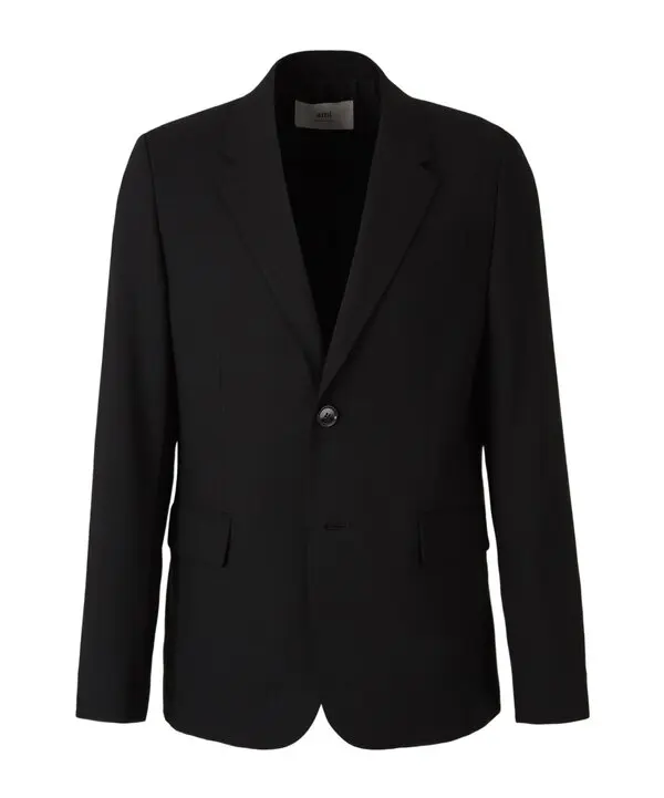 Ami Gabardine Blazer - Black