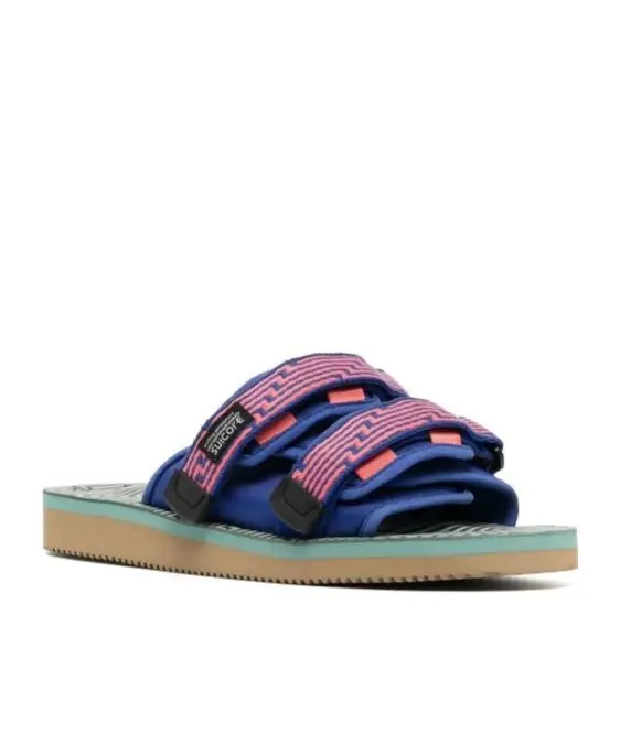 Suicoke Moto Logo Patch Touch-strap Sandals - Multicolor