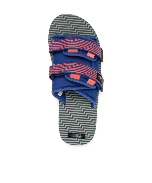 Suicoke Moto Logo Patch Touch-strap Sandals - Multicolor