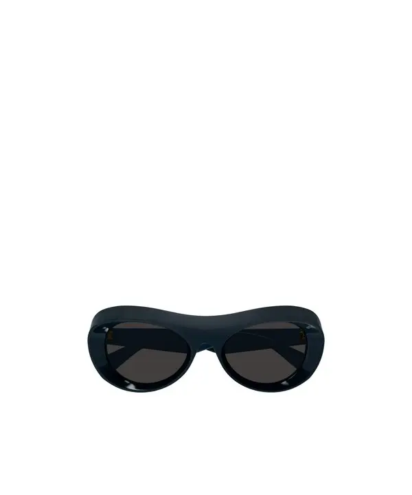 Bottega Veneta Oval Frame Sunglasses - Black