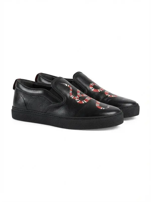 Gucci Printed Casual Slip-on Sneakers