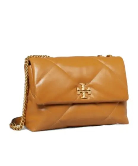 Tory Burch Kira Diamond Quilt Convertible Shoulder Bag - Brown