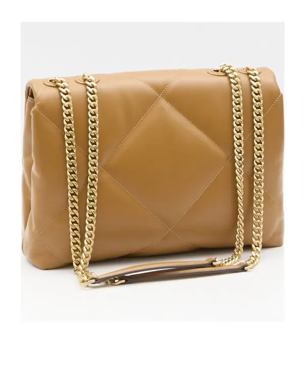 Tory Burch Kira Diamond Quilt Convertible Shoulder Bag - Brown
