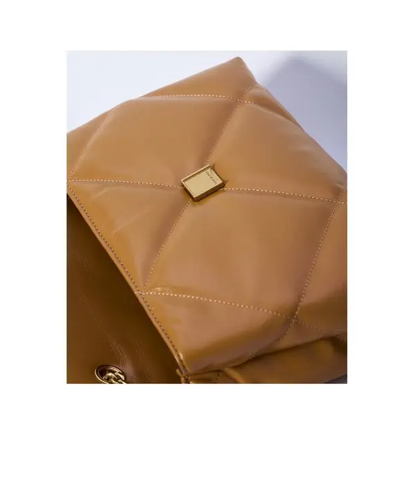 Tory Burch Kira Diamond Quilt Convertible Shoulder Bag - Brown