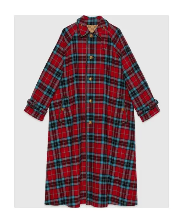 Gucci Reversible Gg Plaid Coat