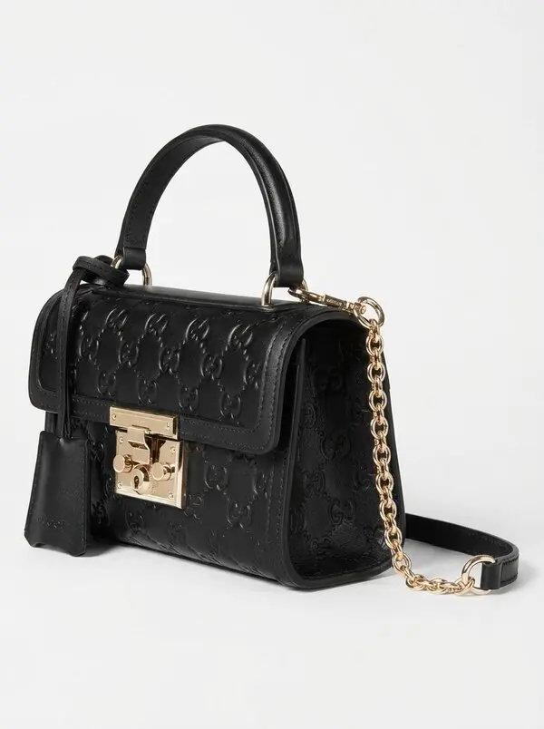 Gucci Padlock Small Top Handle Bag - Black