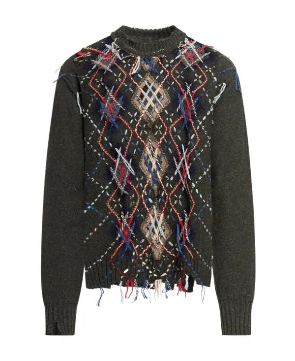 MAISON MARGIELA Diamond Cut-out Knit Sweater