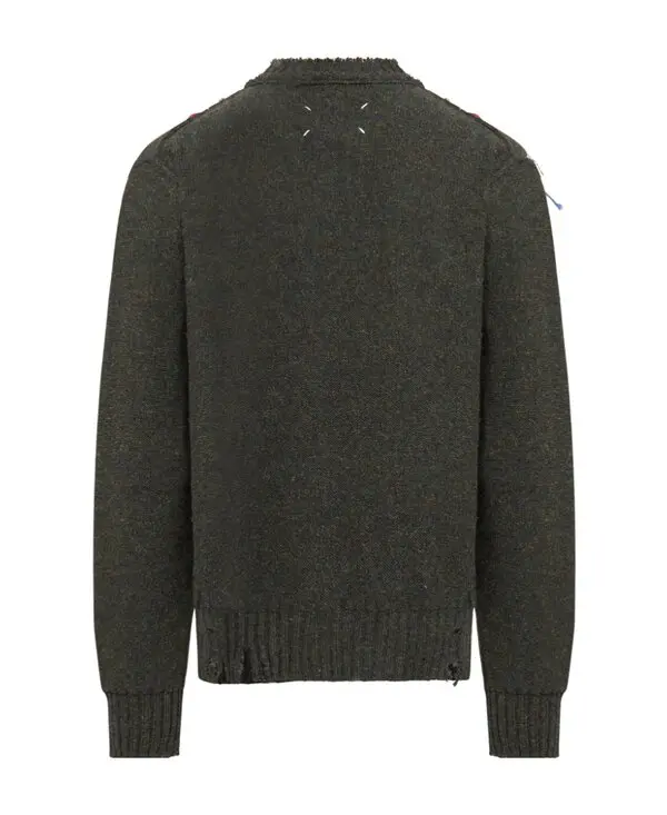 MAISON MARGIELA Diamond Cut-out Knit Sweater