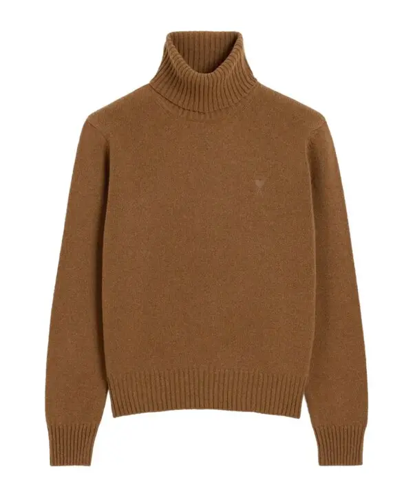 Ami De Coeur Roll Neck Sweater - Brown