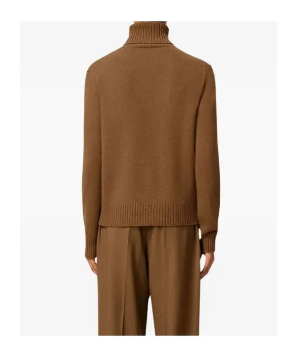 Ami De Coeur Roll Neck Sweater - Brown