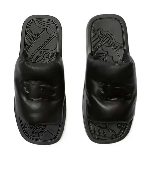 Burberry Embossed Slab Slip-on Slides