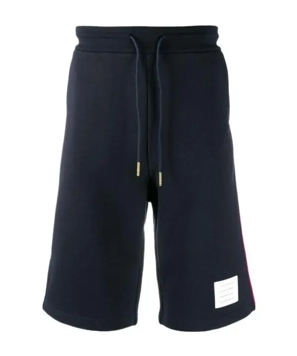 Thom Browne Side Stripe Track Shorts - Navy Blue
