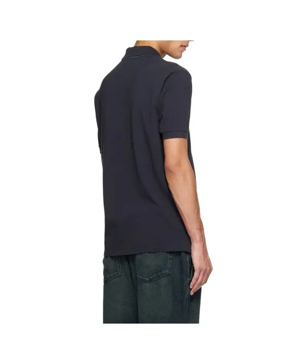 Isabel Marant Étoile Afko Logo Embroidered Buttoned Polo Shirt - Black