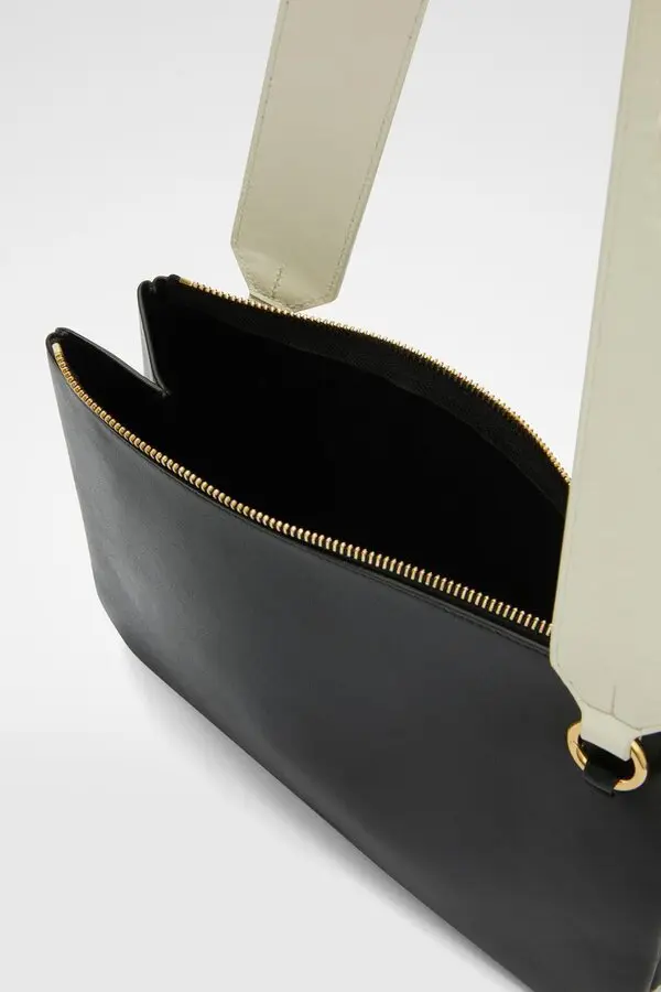 JIL SANDER Link Lg Crossbody Bag - Black