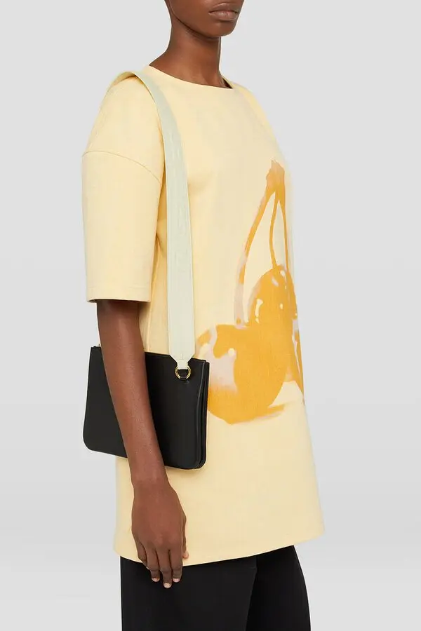 JIL SANDER Link Lg Crossbody Bag - Black