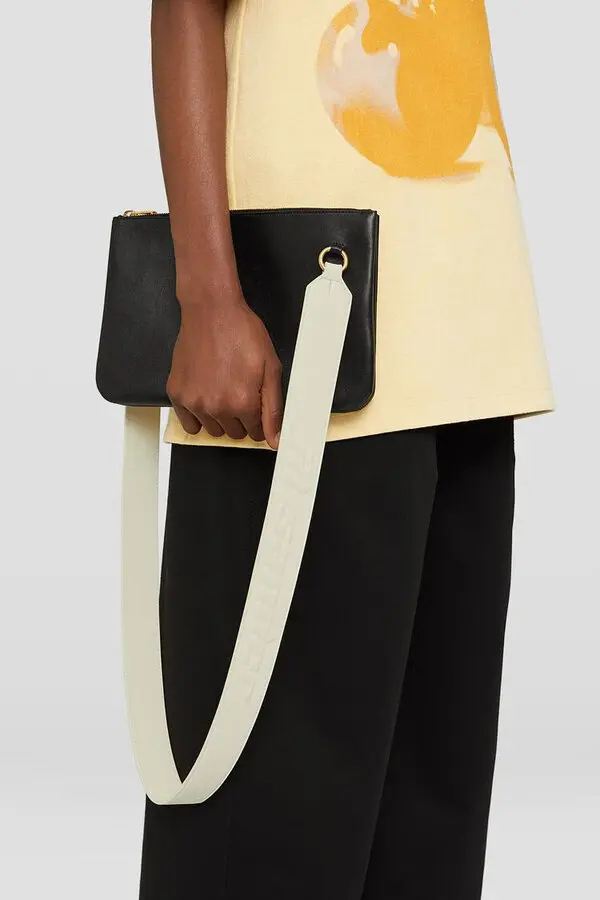 JIL SANDER Link Lg Crossbody Bag - Black