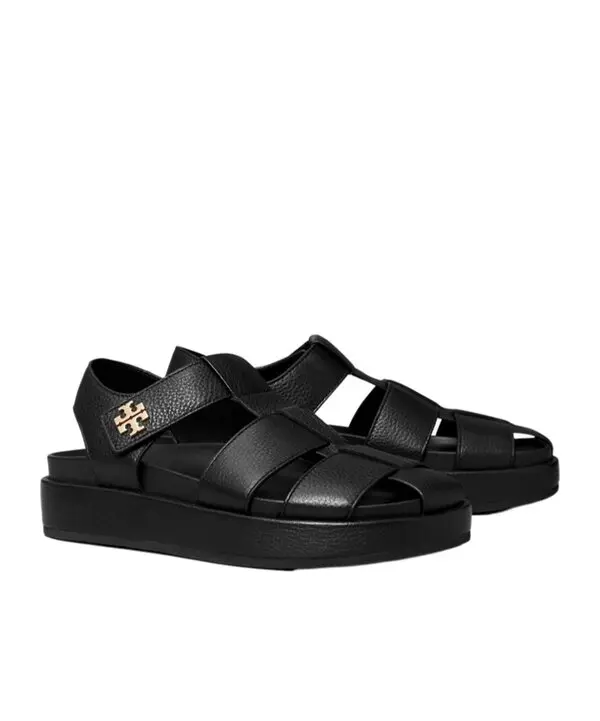 Tory Burch Kira Sport Fisherman Sandals - Black