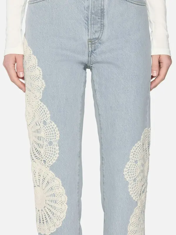 FRAME The Crochet Jeans