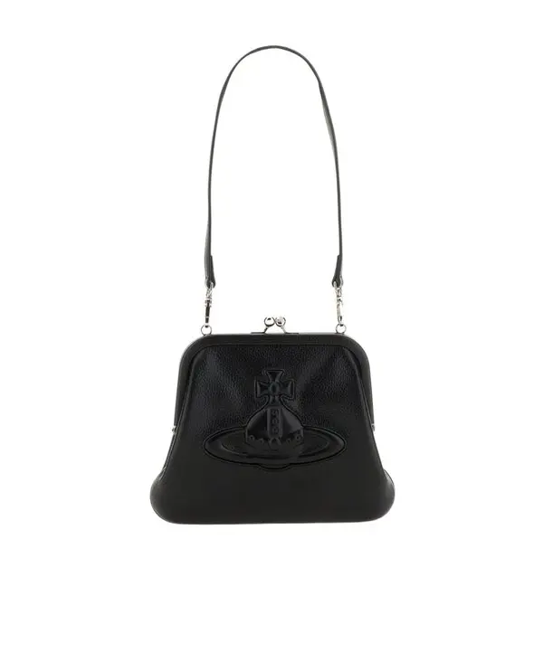 VIVIENNE WESTWOOD Orb Embossed Clutch Bag - Black