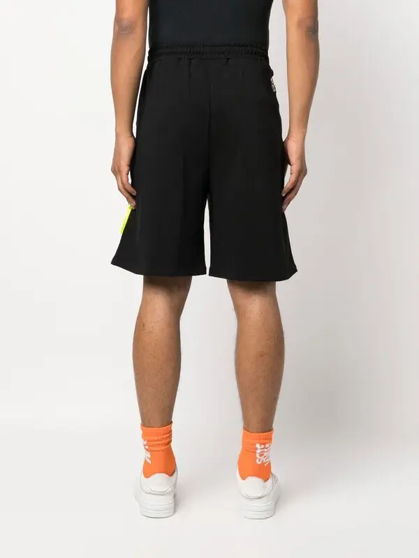 BARROW Logo Printed Straight Hem Shorts