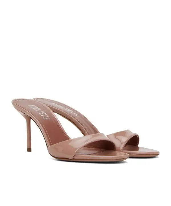 Paris Texas Lidia Stiletto Heel Mules - Nude