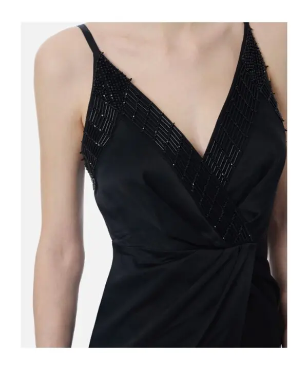Elisabetta Franchi Beaded Sleeveless Dress