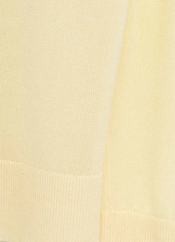 TOTEME Crewneck Long-sleeved Knitted T-shirt - Yellow