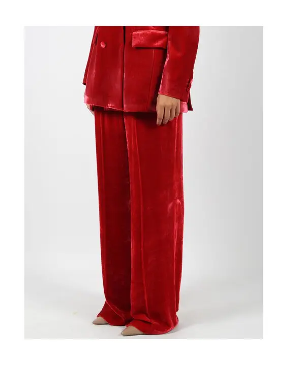 P.a.r.o.s.h Straight-leg Velvet Pants