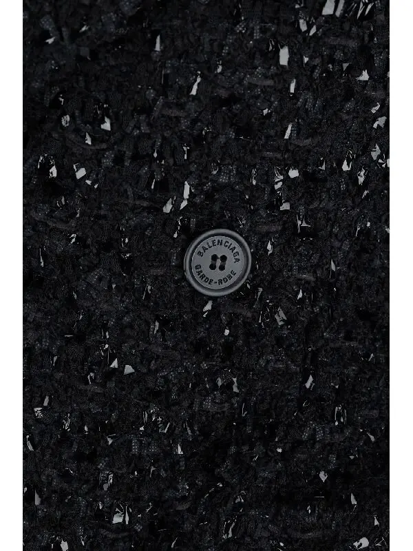 Balenciaga Tweed Button-up Jacket