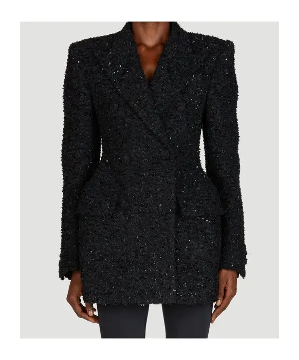 Balenciaga Tweed Button-up Jacket