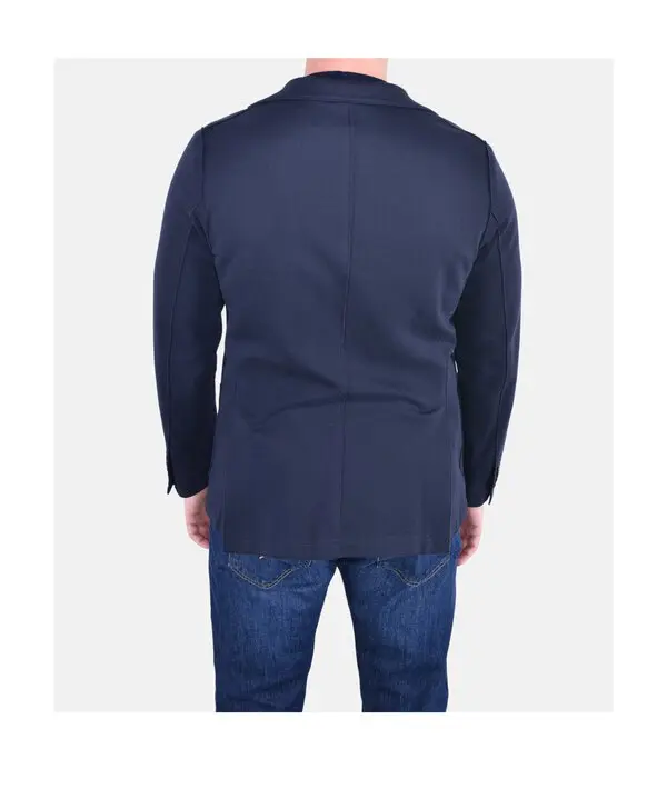 Eleventy Cotton Single-breasted Blazer - Blue