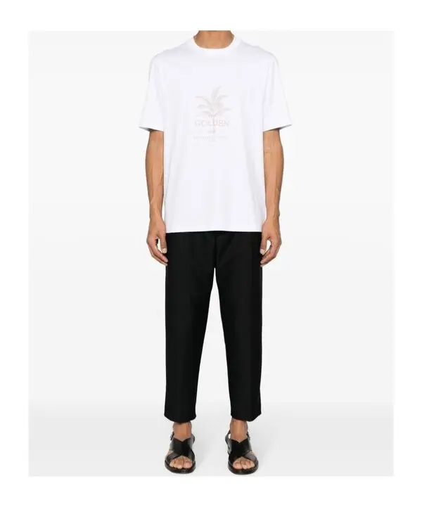 Brunello Cucinelli Logo Printed Crewneck T-shirt