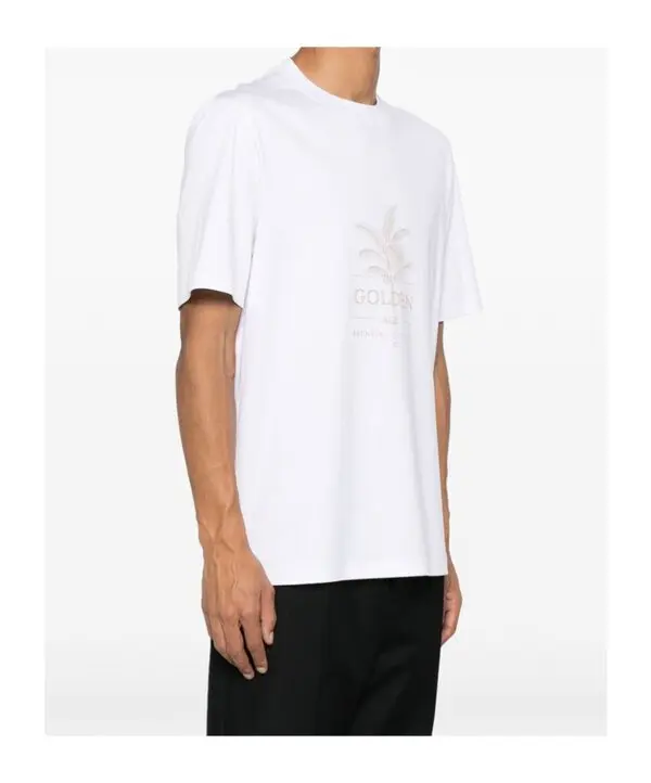 Brunello Cucinelli Logo Printed Crewneck T-shirt